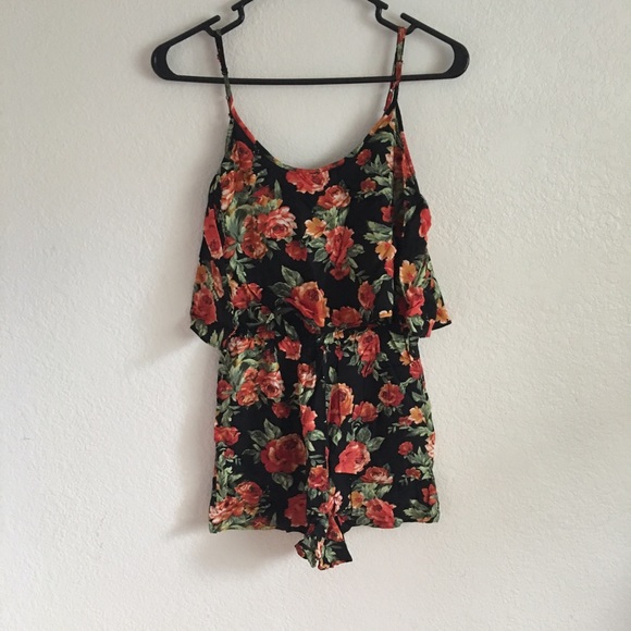 Forever 21 | Dresses | Forever 2 Rose Flounce Romper | Poshmark
